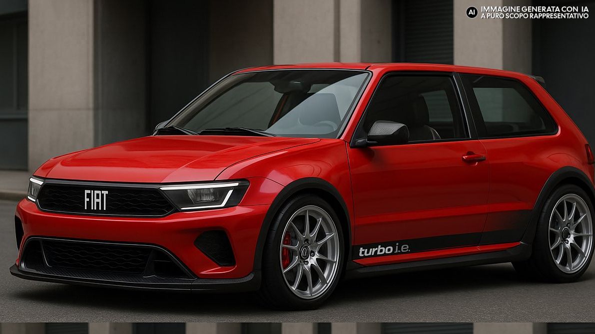 Fiat Uno Turbo, il mito dopo 40 anni: l'IA la vorrebbe così